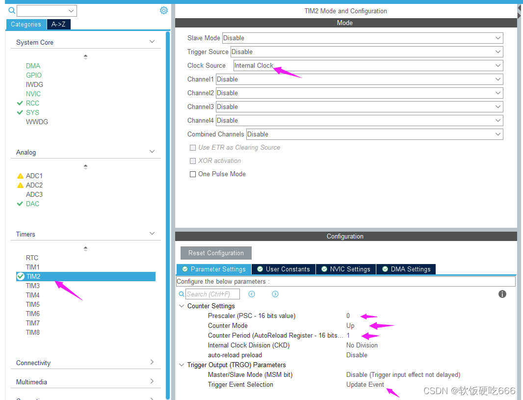 STM32CubeMX 配置 STM32F103 工程：通过DAC输出正弦波_stm32 cubemax输出正弦波-CSDN博客