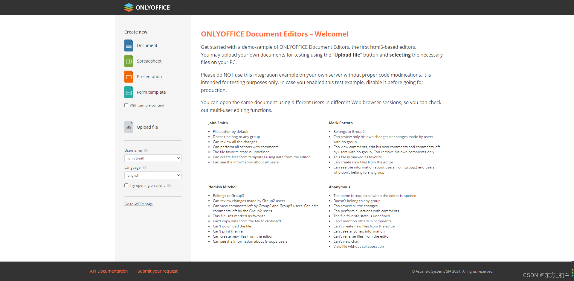 ONLYOFFICE DocumnetServer 安装、配置、参数解析_onlyoffice document server-CSDN博客