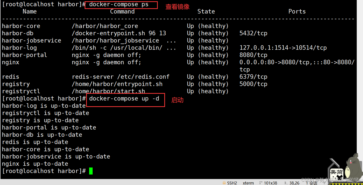 Docker Compose 容器编排 + Docker--harbor私有仓库部署与管理_docker harbor docker-compose-CSDN博客