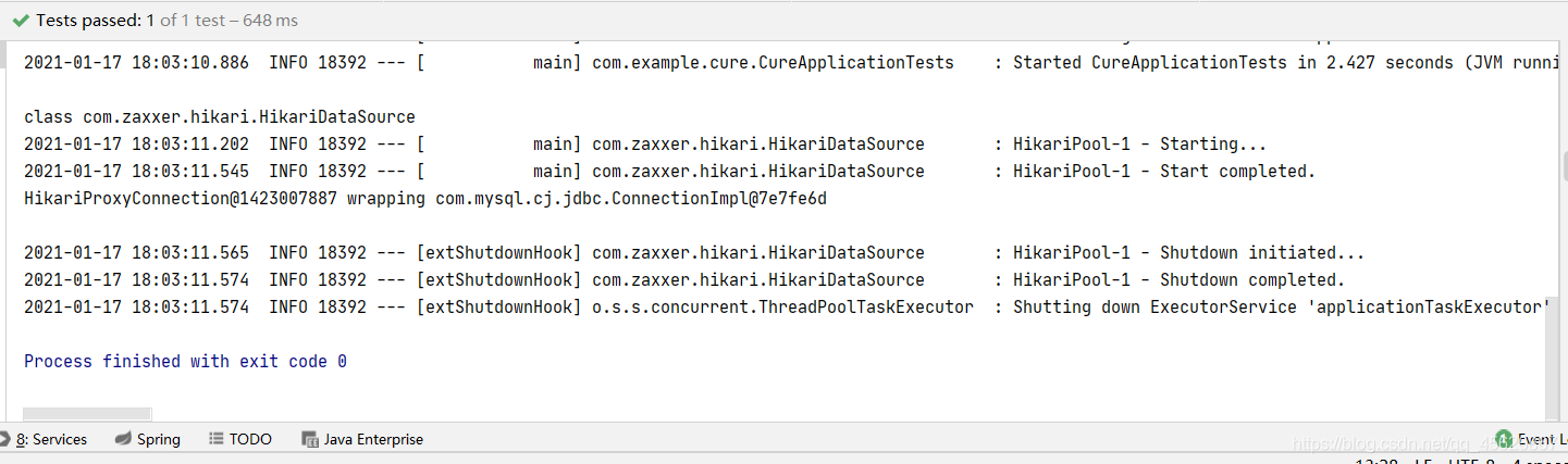 Springboot在使用jdbc时候出现报错java.lang.AbstractMethodError: com.mysql.jdbc.Connection.isValid(I)Z_java ...