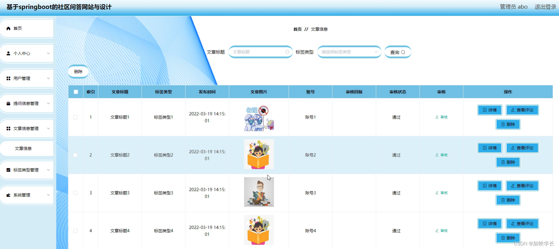 Springboot毕设项目基于springboot的社区问答网站与设计yhg27（javavuemybatismavenmysql）springboot 网站设计问答 Csdn博客