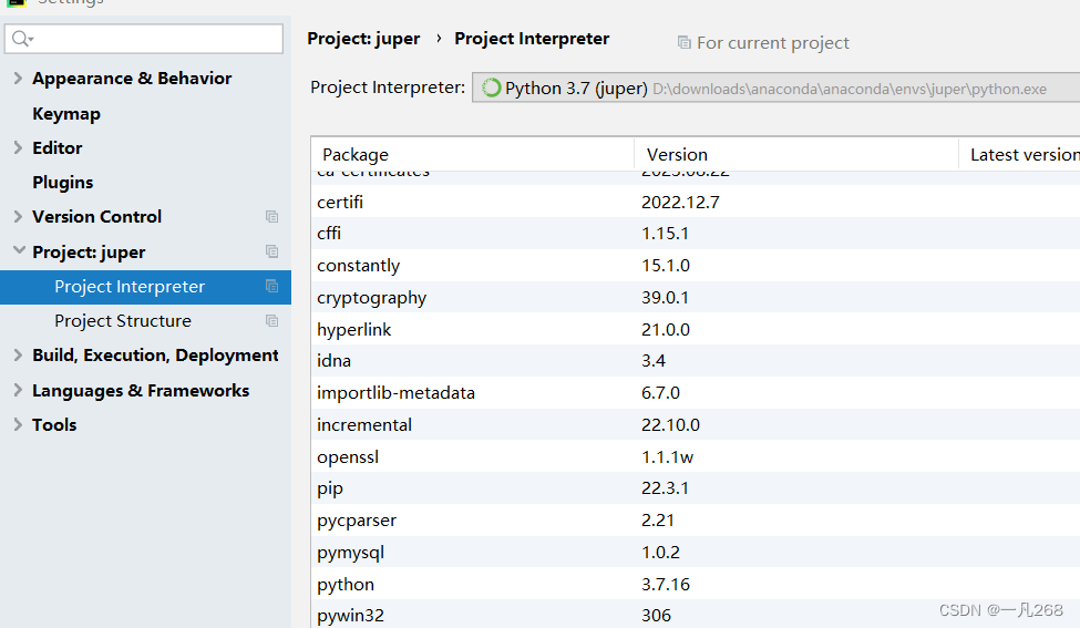 pycharm+scrapy导入 pymysql，ModuleNotFoundError: No module named ‘pymysql‘_scrapy crawl 报错 没有 ...