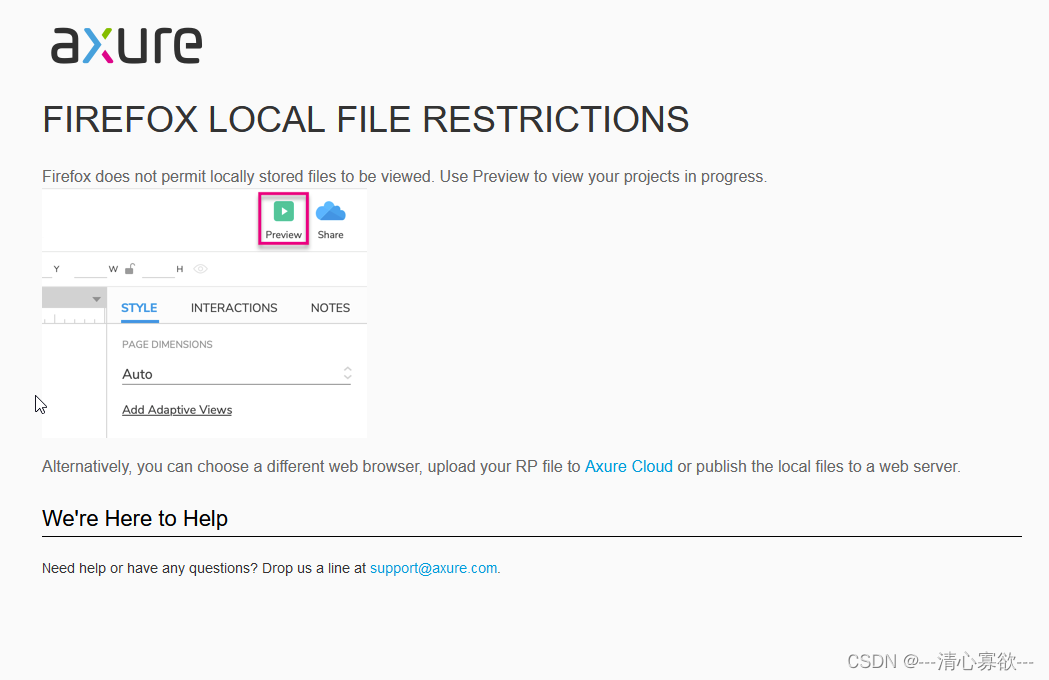 解决axure导出的HTML文件，点击index.html，不能查看原型_axure本地文件index空白-CSDN博客