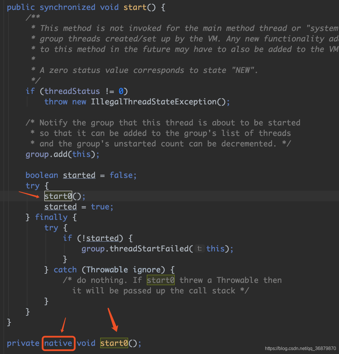 线程Thread基础及深入了解start启动线程过程_startthread-CSDN博客