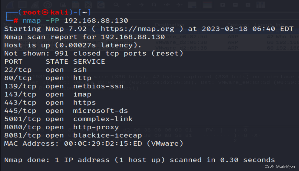 主动扫描-Nmap-设备发现_nmap扫描一台机器-CSDN博客