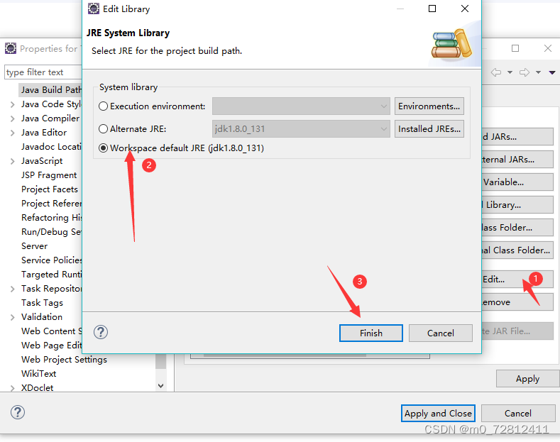 Build path specifies execution environment J2SE-1.5. There are no JREs installed in the ...