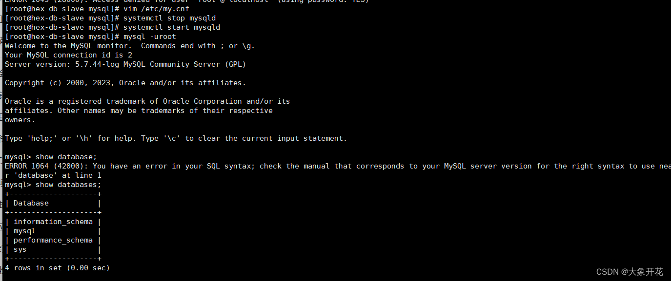 Mysql5.7 Access denied for user ‘root‘@‘localhost‘ (using password: YES)-CSDN博客