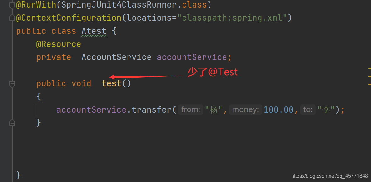 spring集成junit类报java.lang.Exception: No runnable methods错及解决方案_java.lang.exception: method main ...