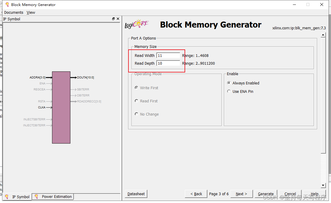 xilinx FPGA ROM IP核的使用（VHDL&ISE）_the memory initialization vector can contain betwe-CSDN博客
