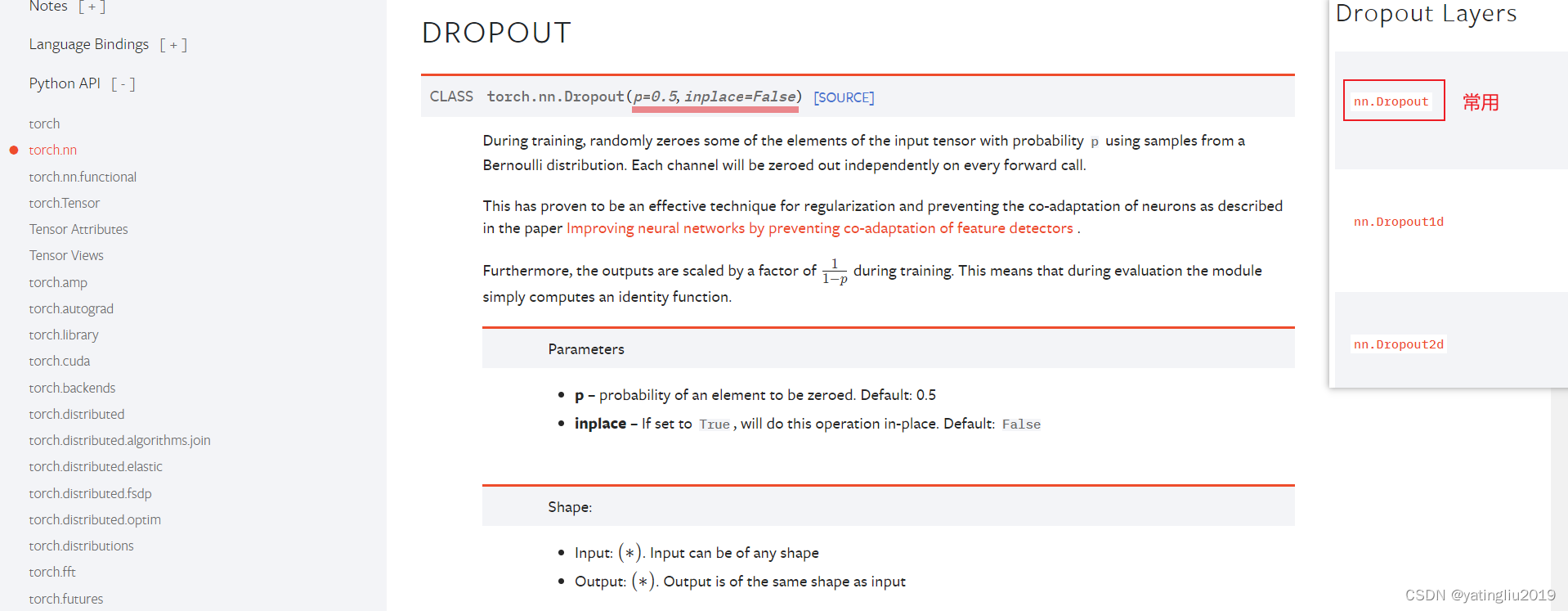Pytorch | 学习笔记（二）_sparse layer-CSDN博客
