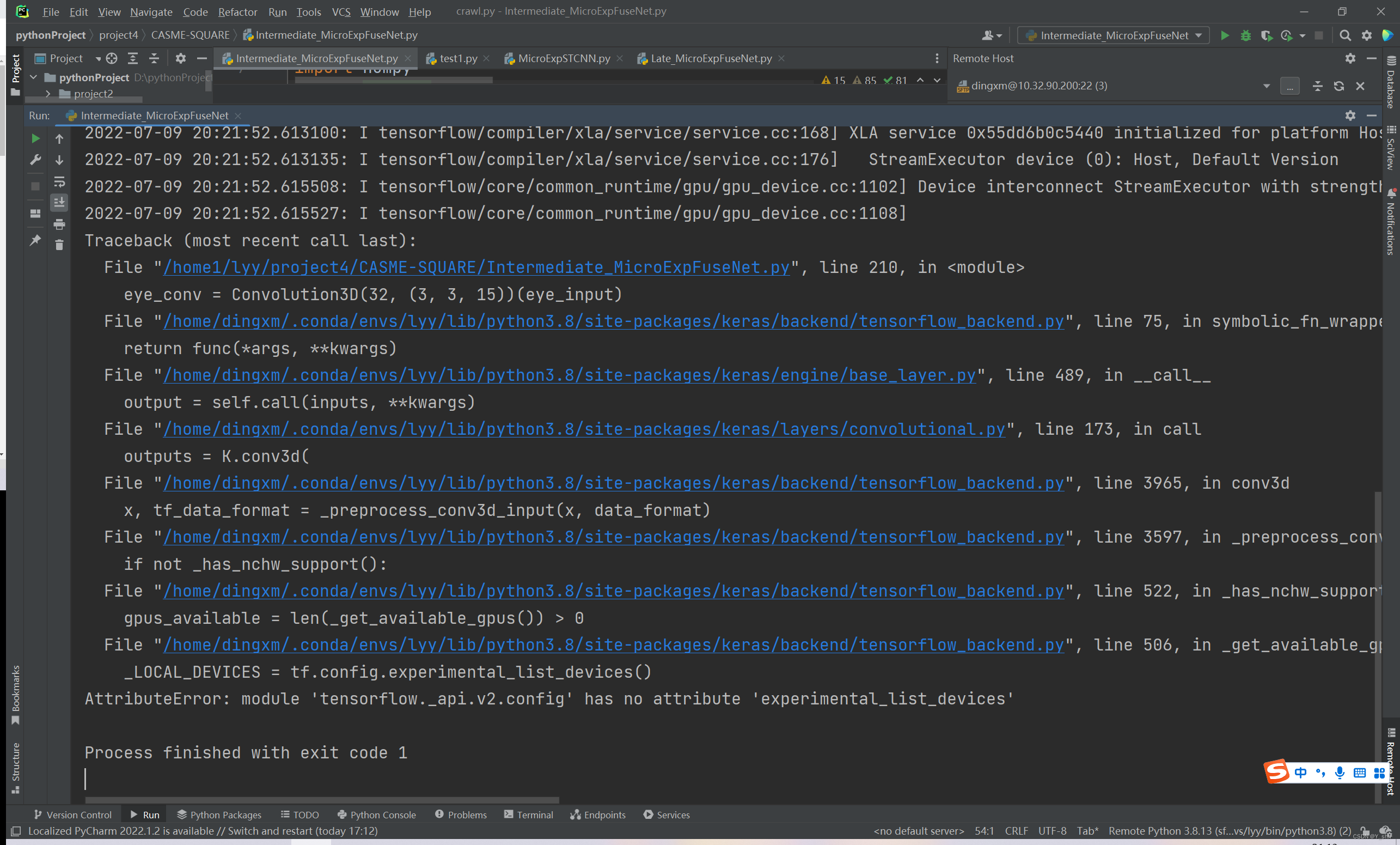 _local_devices=tf.config.experimental_list_devices() attributerError:module ‘tensorflow._api.v2 ...