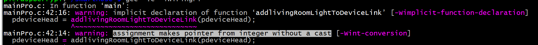 linux c 下编译出现assignment makes pointer from integer without a cast的原因-CSDN博客