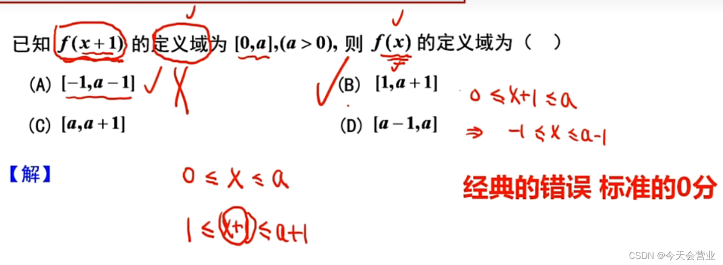 11.1每日一题（关于函数定义域）_f(2x+1)的定义域是x还是2x+1-CSDN博客