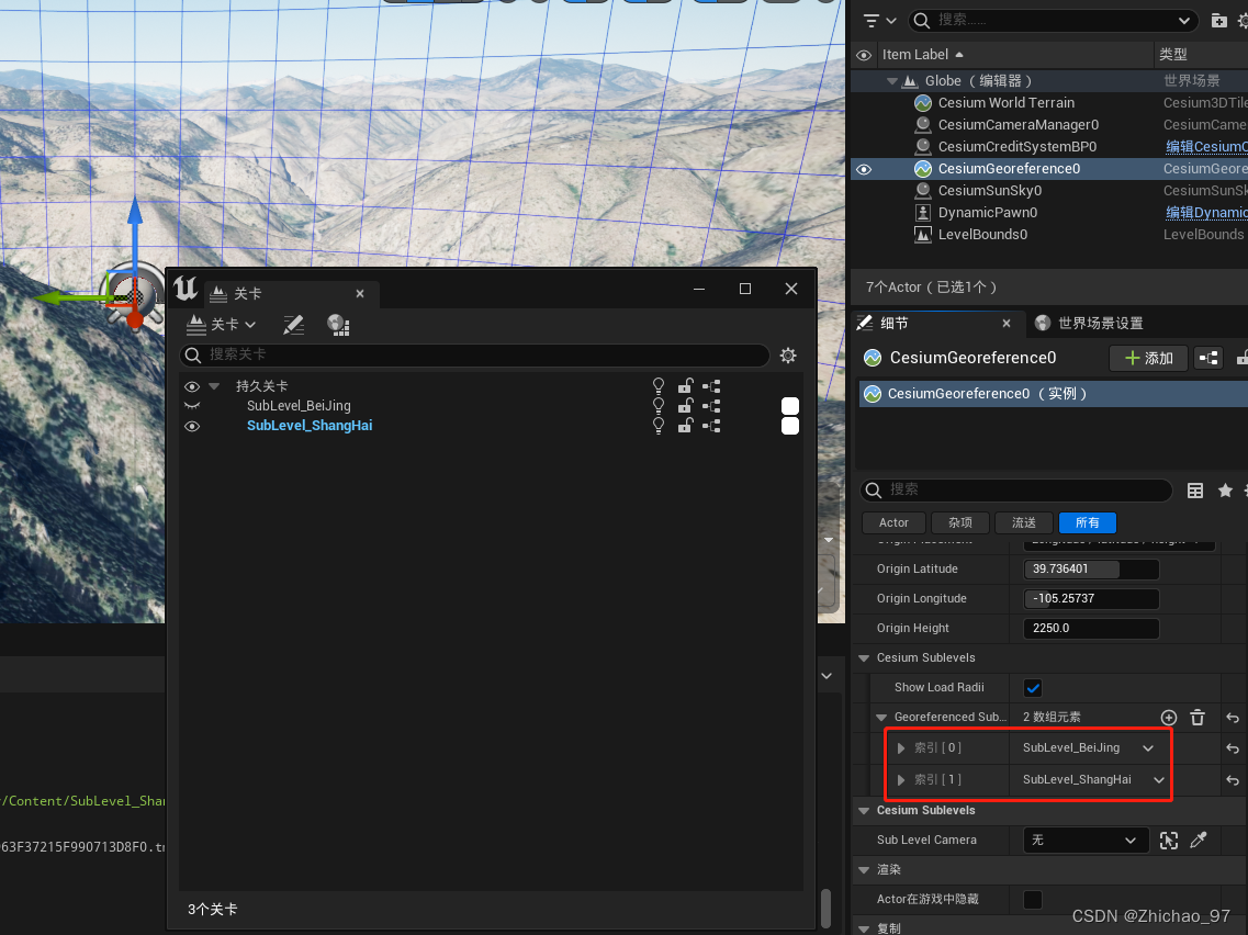 【UE5 Cesium】08-Cesium for Unreal 子关卡应用实例（上）_cesiumforunreal实现瓦片坐标信息图层效果-CSDN博客