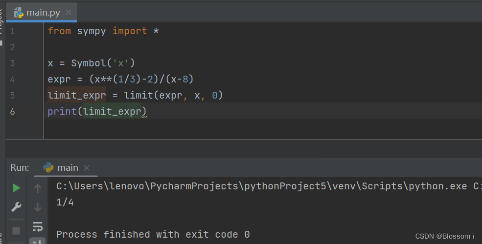 人工智能数学基础1通过使用python编程语言实现高等数学的求极限python 求极限 Csdn博客