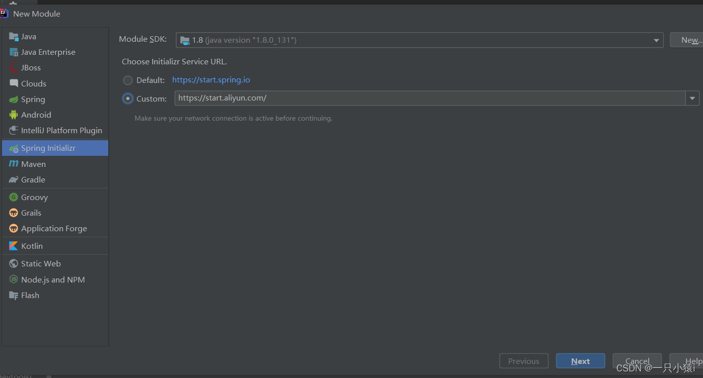 IDEA创建springboot项目，出现Cannot download ‘https://start.spring.io‘: connect timed out-CSDN博客