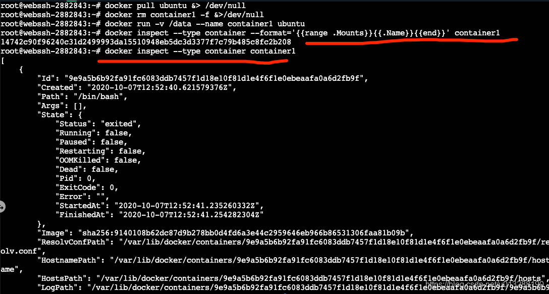 Docker教程小白实操入门（19）--如何通过inspect指令查看数据卷的信息_docker inspect --type container-CSDN博客