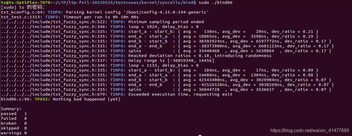 LTP学习笔记(基本安装+执行)_ltp安装-CSDN博客