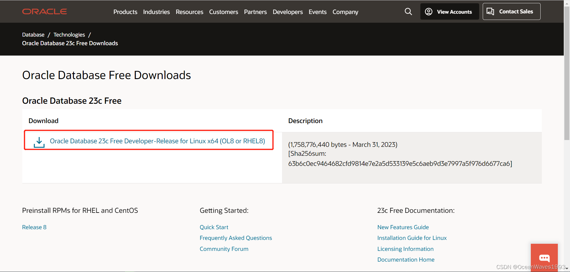 Linux安装oracle 23c-CSDN博客