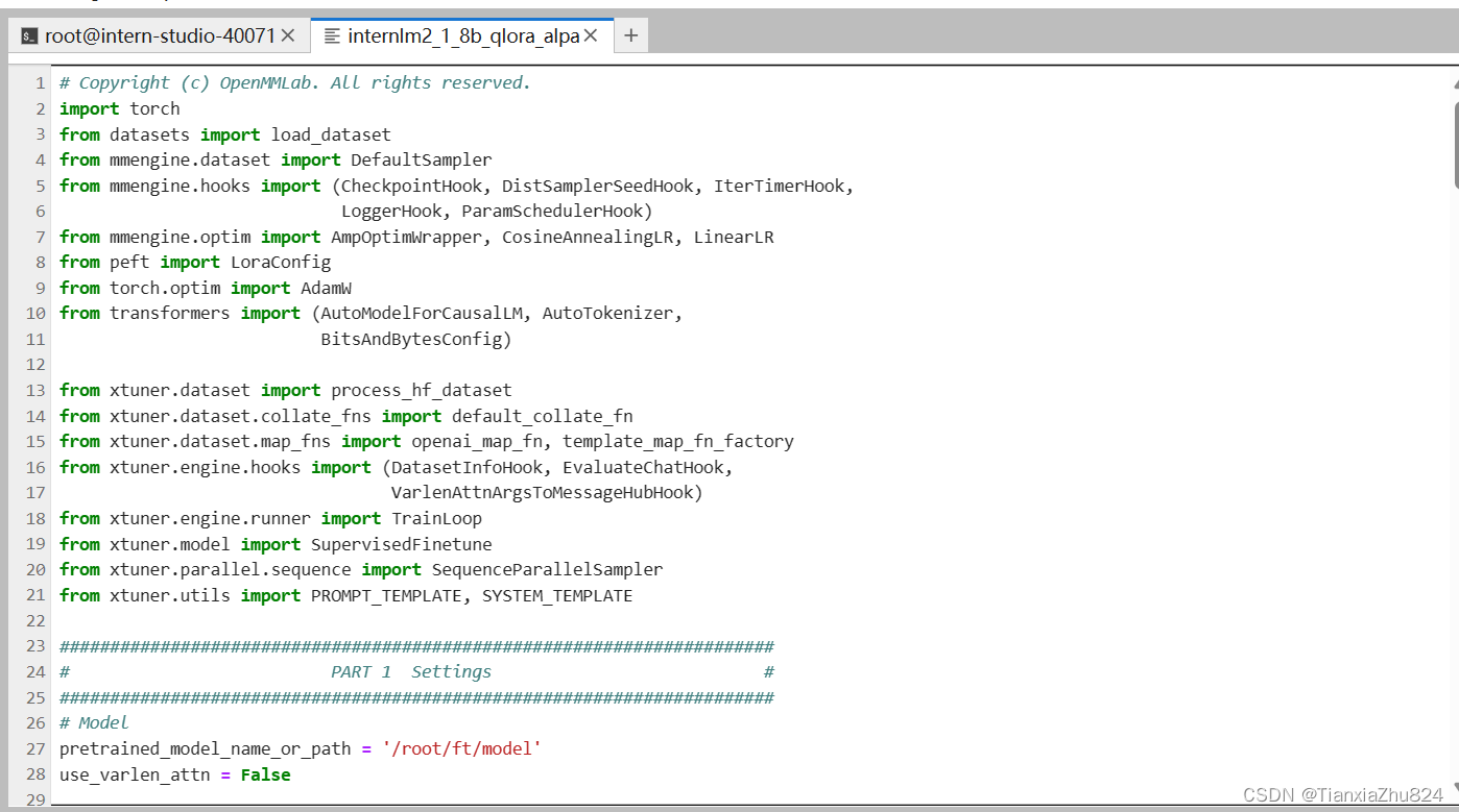 InterLm实战营 XTuner 微调LLM_windows xtuner train-CSDN博客