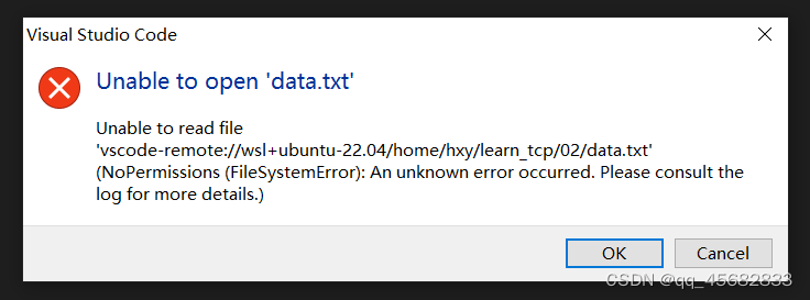unable to read file VSCODE打开文件报错问题_vscode .java unable to read file-CSDN博客