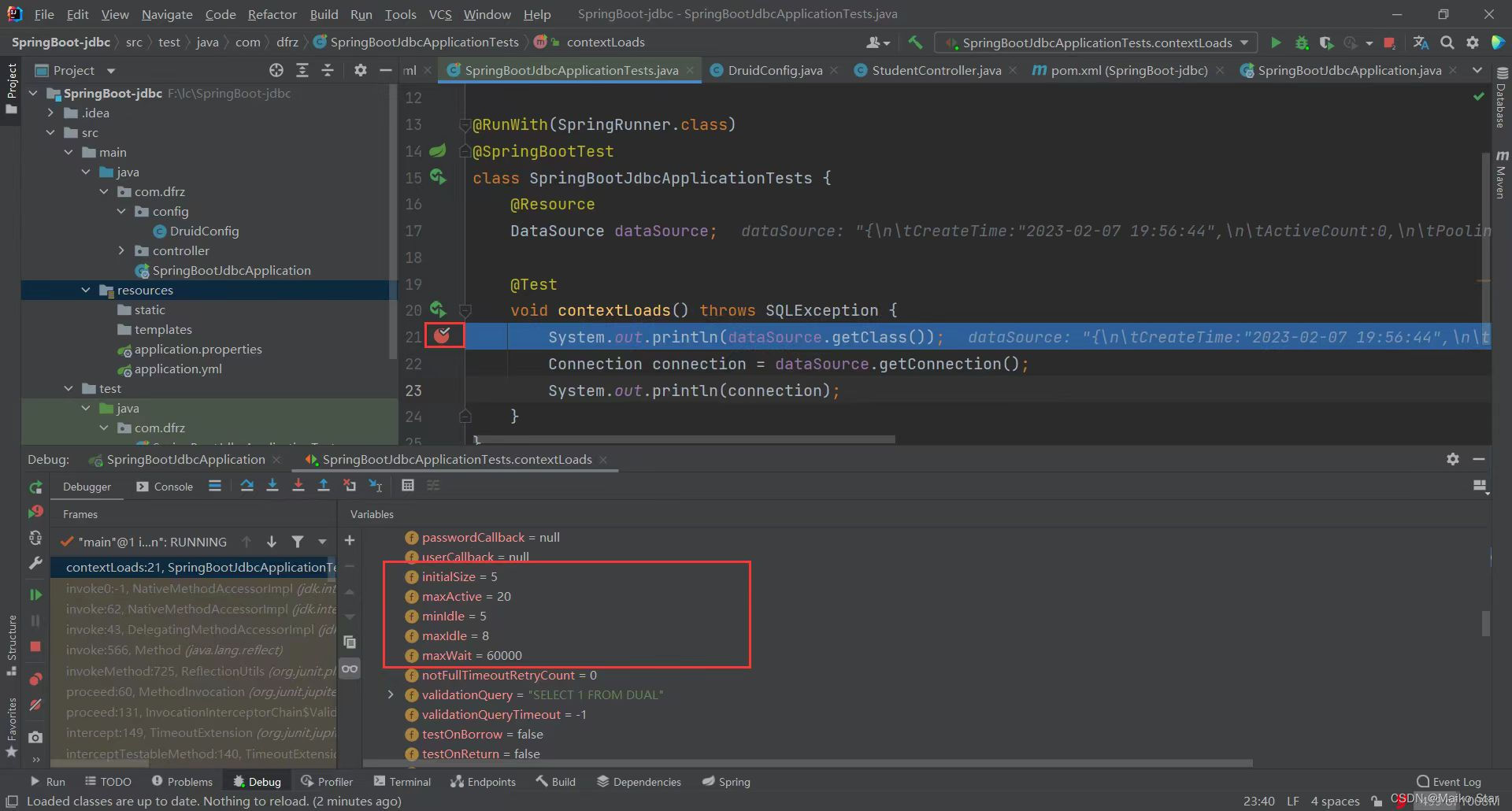 SpringBoot整合Druid-CSDN博客