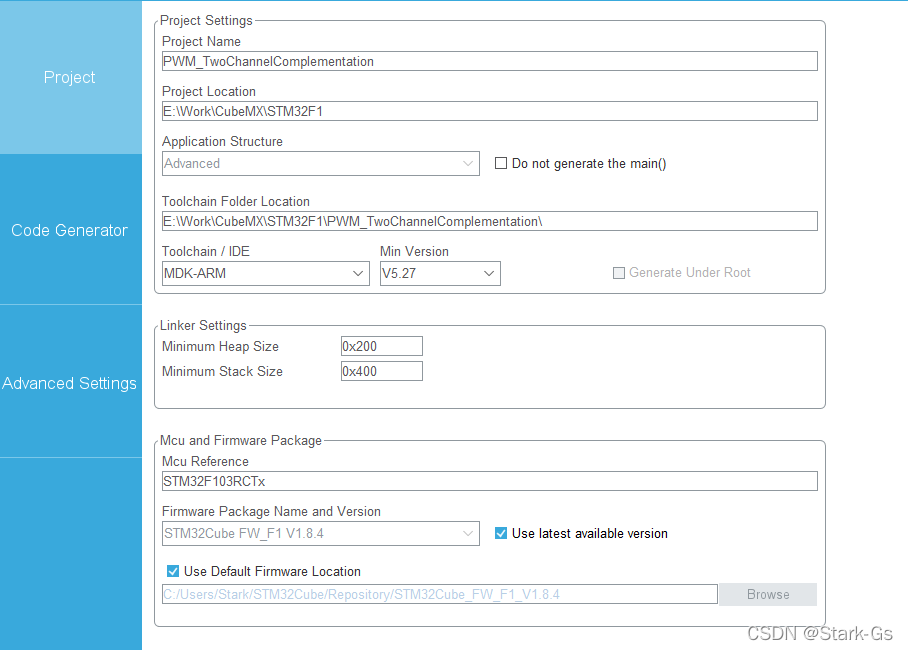 基于CubeMX-STM32F103RCT6_单通道双路PWM互补输出_stm32f103 cube互补输出pwm-CSDN博客
