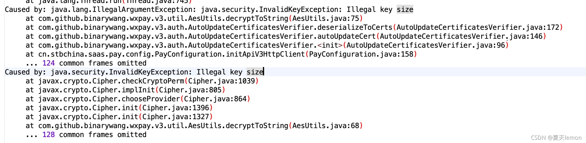 微信支付报错 Caused by: java.security.InvalidKeyException: Illegal key size-CSDN博客