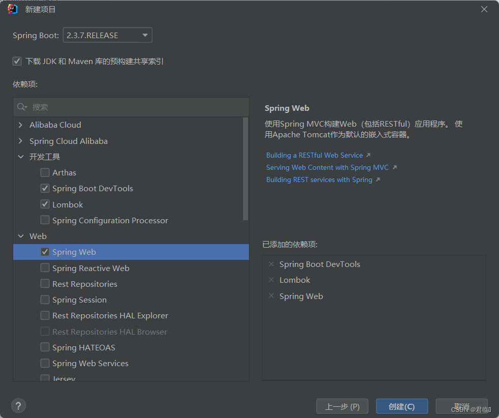 创建SpringBoot项目(使用阿里云代理)_springboot创建 阿里云-CSDN博客