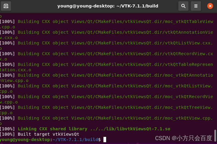 Ubuntu20.04安装VTK-7.1.1_command 'vtk7' from deb vtk7 (7.1.1+dfsg2-2ubuntu1-CSDN博客