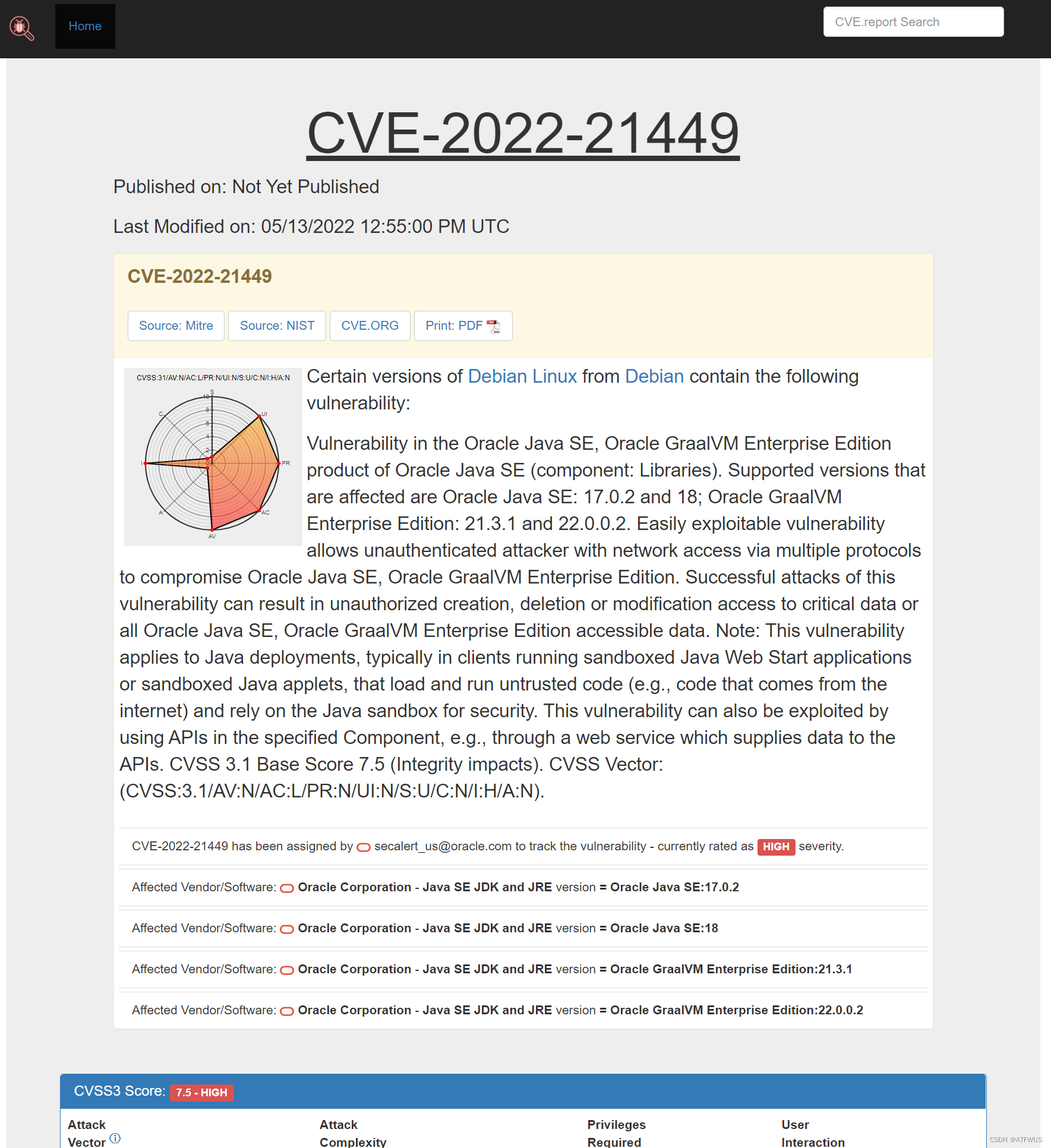 CVE-2022-21449 Java SE ECDSA数字签名伪造漏洞分析与复现-CSDN博客