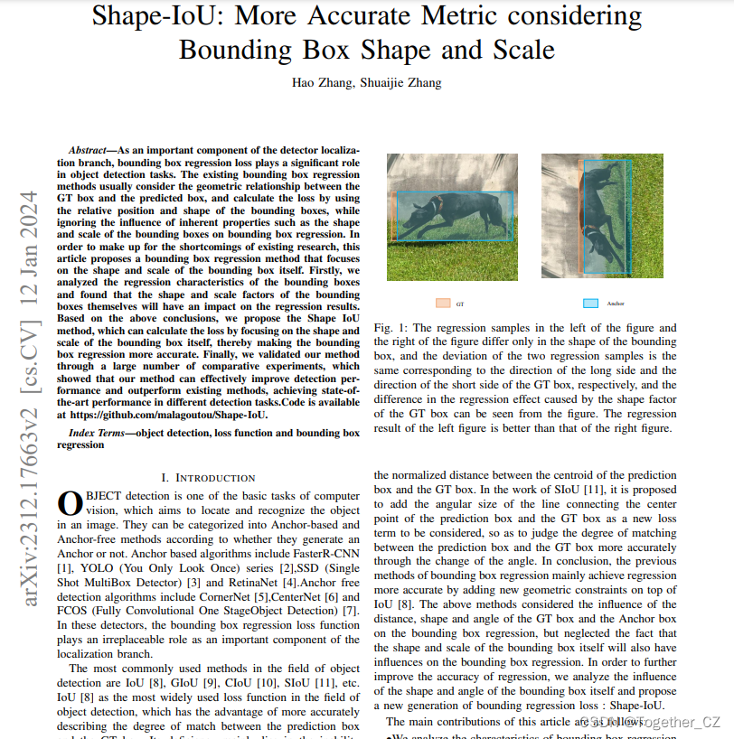 Shape-IoU——综合考量边框形状与尺度的度量-CSDN博客