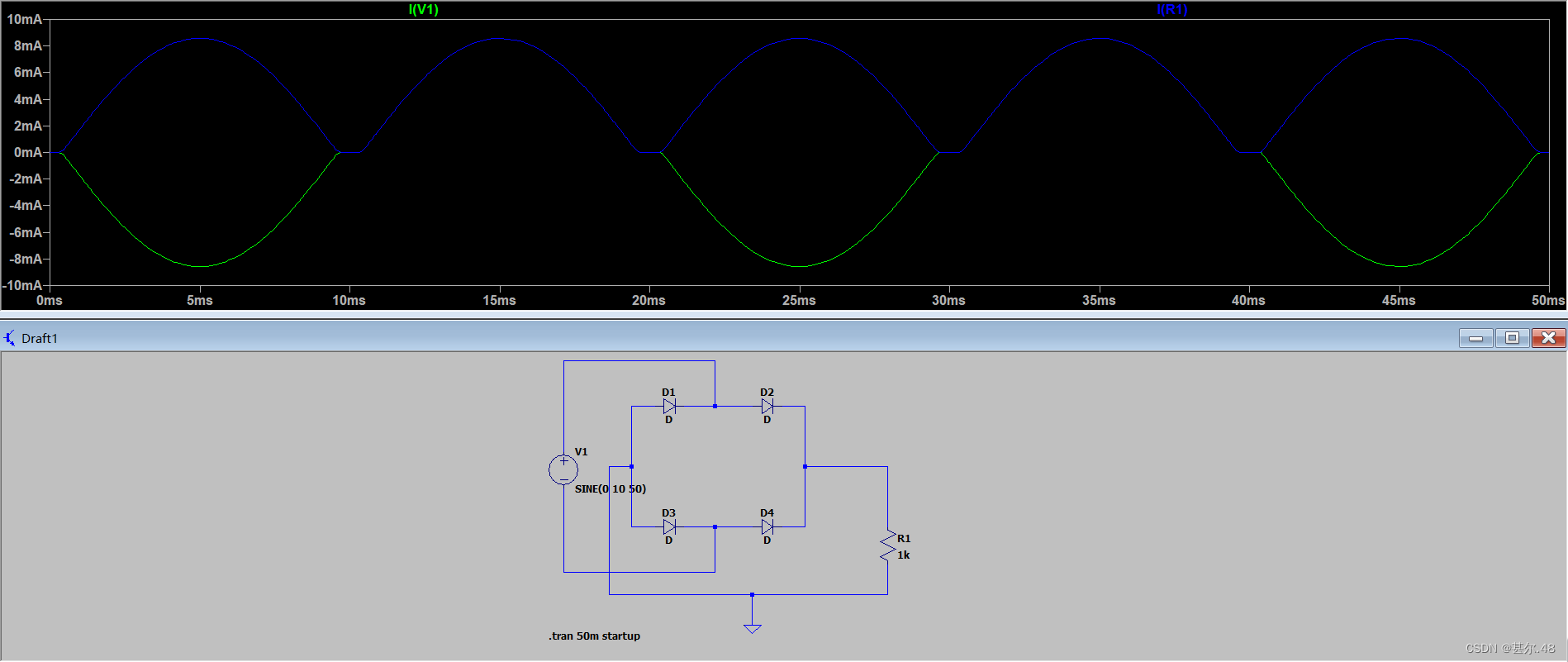 LTspice整流电路的原理及绘制_ltspice pfc-CSDN博客