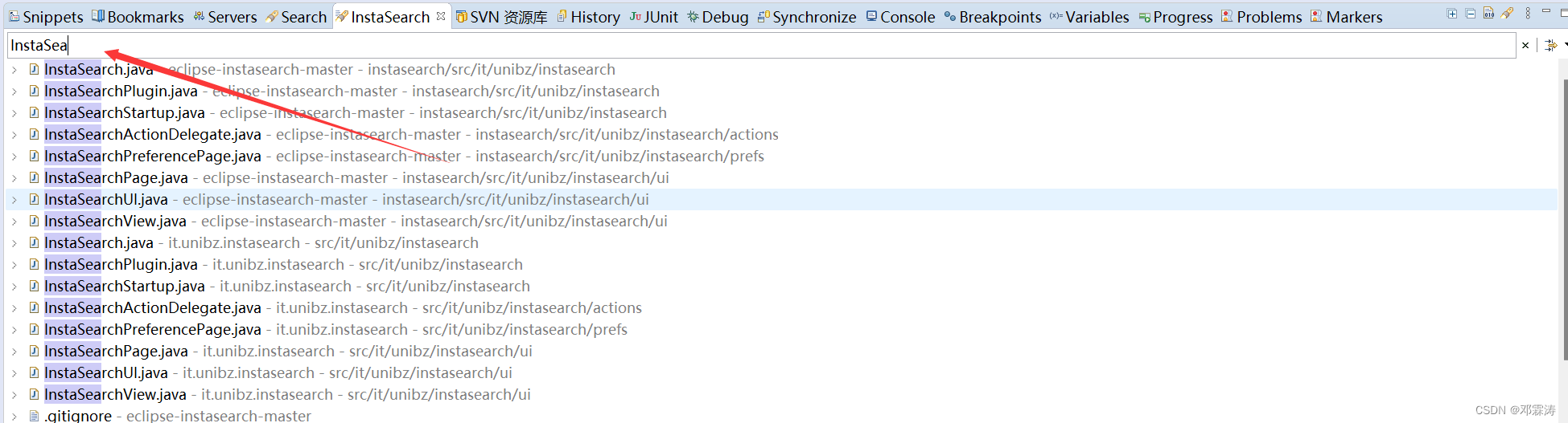 eclipse安装InstaSearch插件(快速搜索)_eclipse快速查询插件-CSDN博客