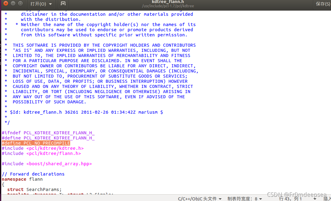 对‘pcl::KdTreeFLANN＜pcl::PointXYZ, flann::L2_Simple＜float＞ ＞::KdTreeFLANN(bool)’未定义的引用的解决方法_no ...