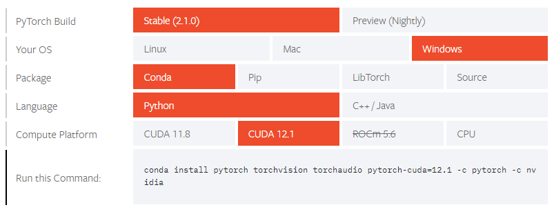 Pytorch学习笔记-（二）搭建Pytorch环境（Pytorch2.1+CUDA12.1+Anaconda3_2023+Pycharm2023）-CSDN博客