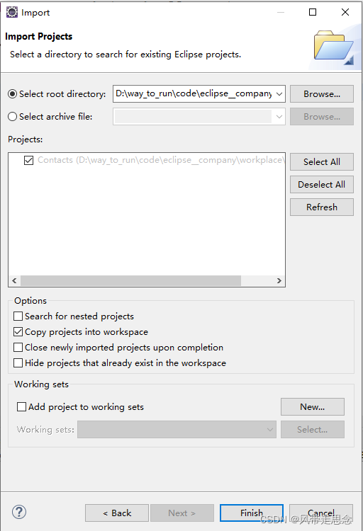 如何在eclipse中导入java工程文件和java源代码文件eclipse导入本地代码 Csdn博客