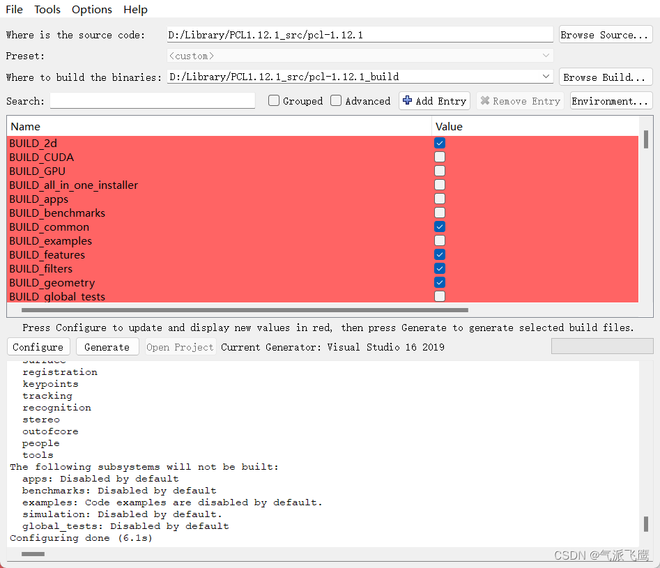 Win11+VS2019编译PCL1.12含gpu过程记录_pcl flann dir-CSDN博客
