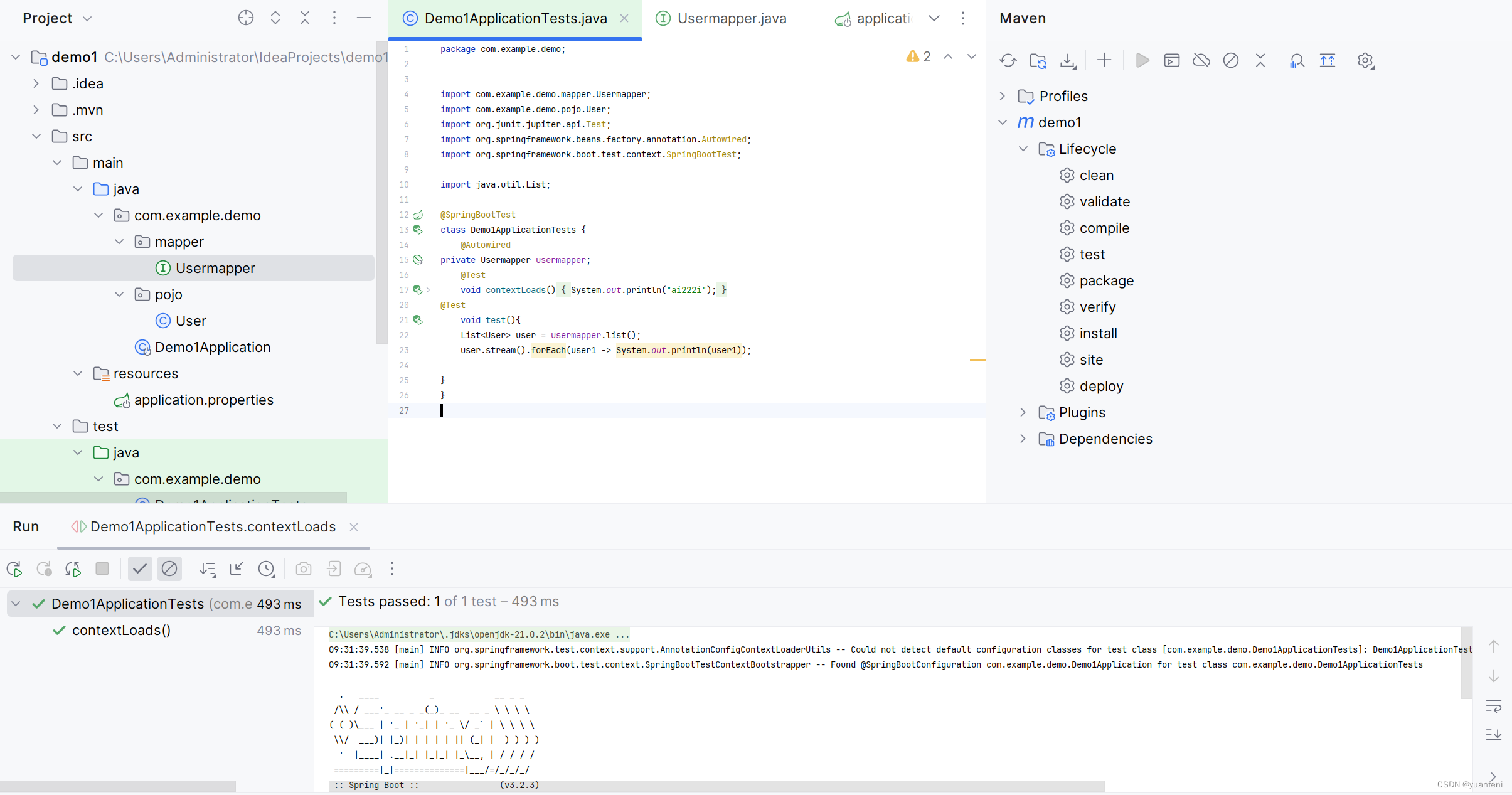springboot的测试板块_contextloads-CSDN博客