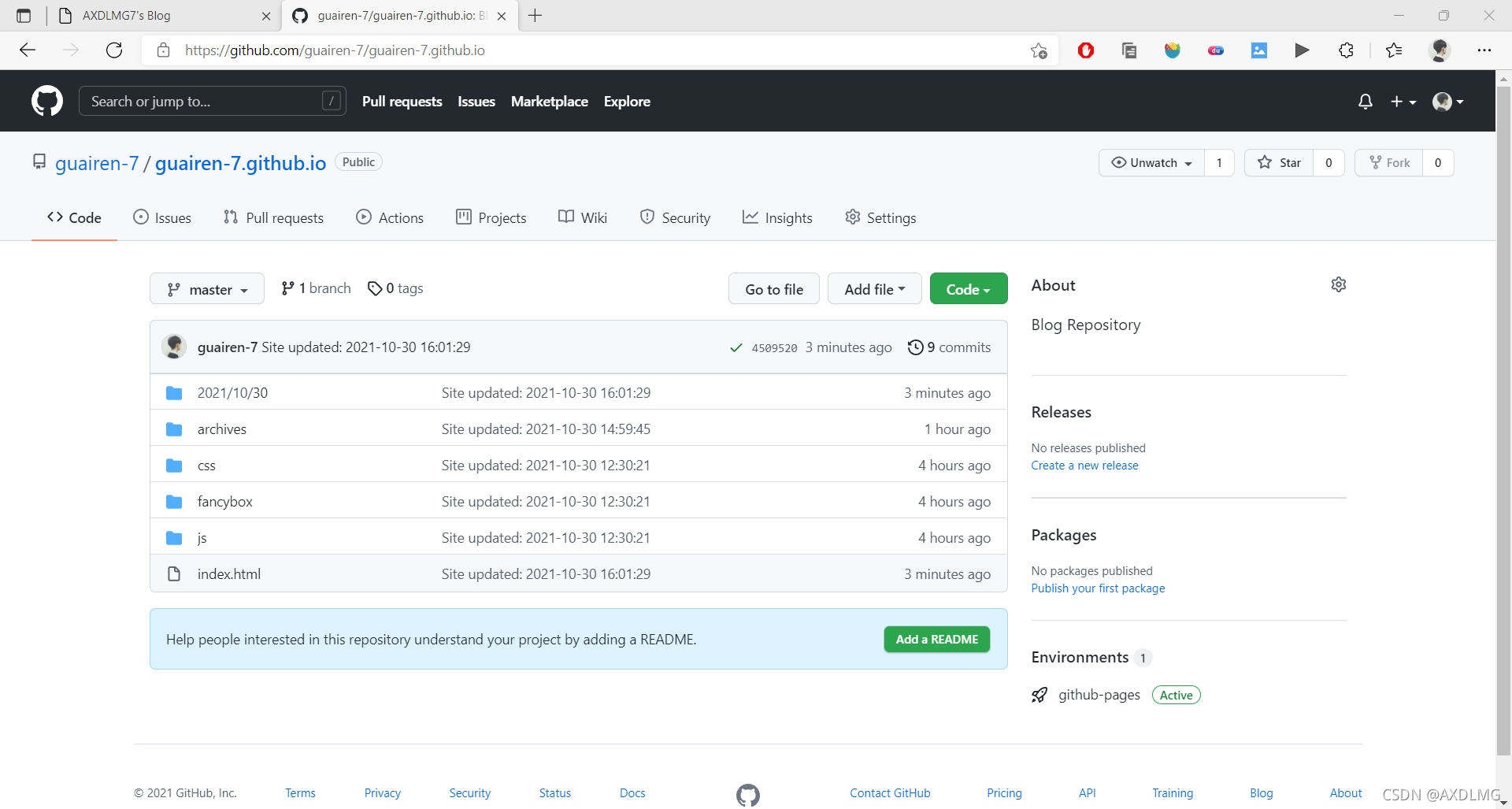 【Hexo】+【Github】搭建blog_yamlexception: duplicated mapping key-CSDN博客
