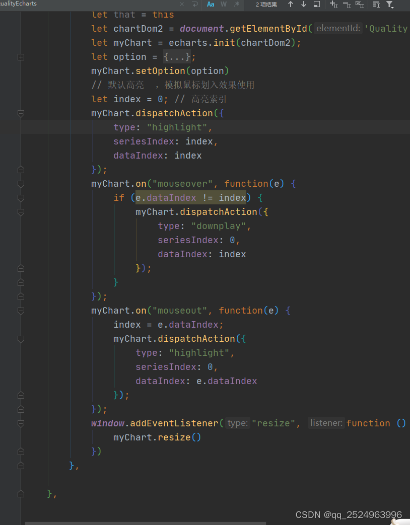 echarts修改鼠标悬浮样式和默认高亮效果，和传值高亮修改字体模糊_echarts 折线图 悬浮出发select-CSDN博客