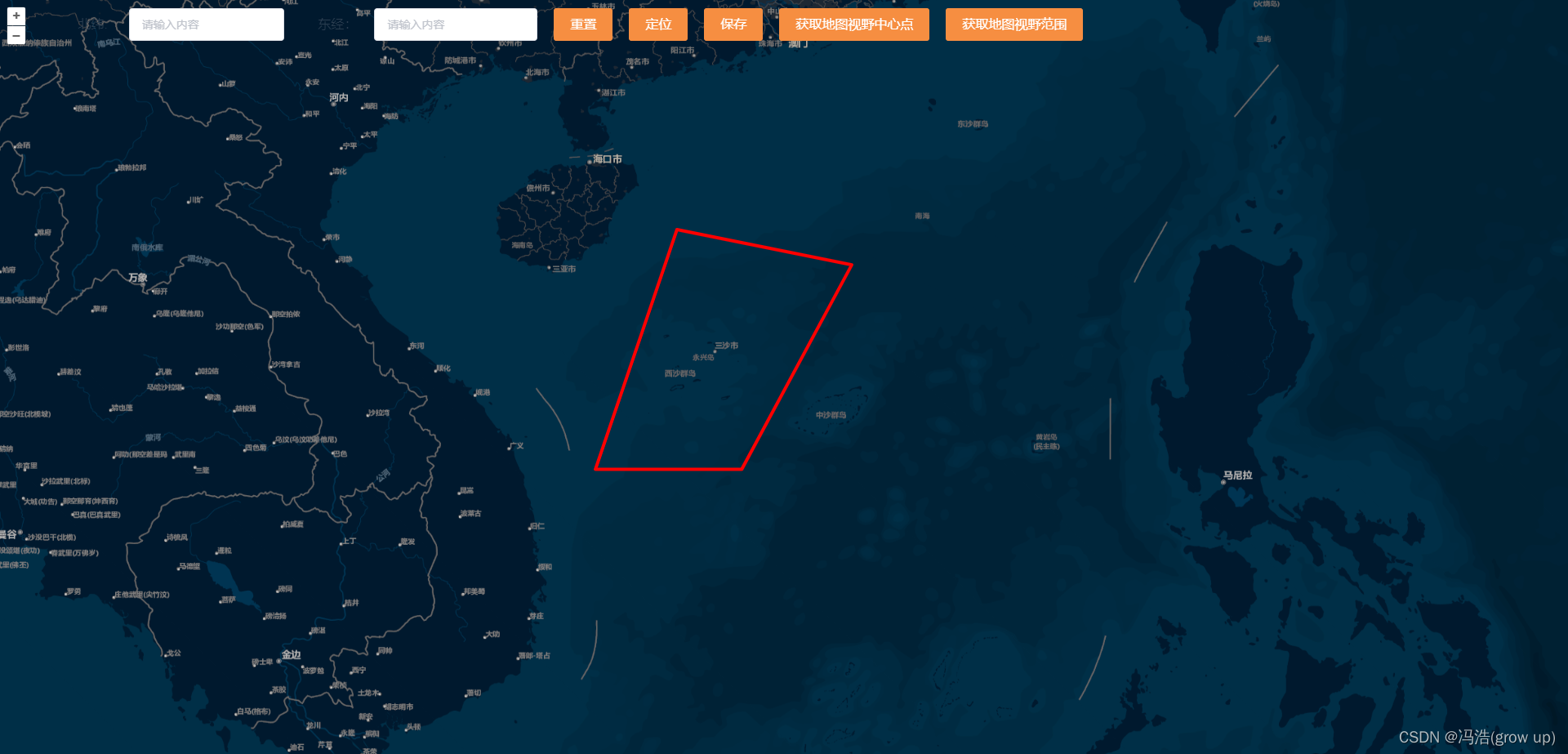 openLayers--绘制多边形、获取视图的中心点、获取当前地图等级、设置地图等级_openlayers获取多边形中心点-CSDN博客