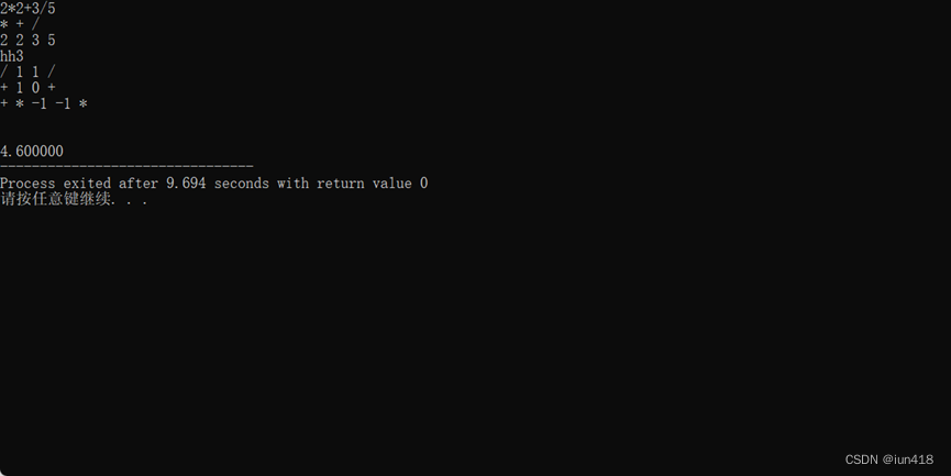 简单算术表达式二叉树的构建和求值算数运算表达式建立二叉树 Csdn博客