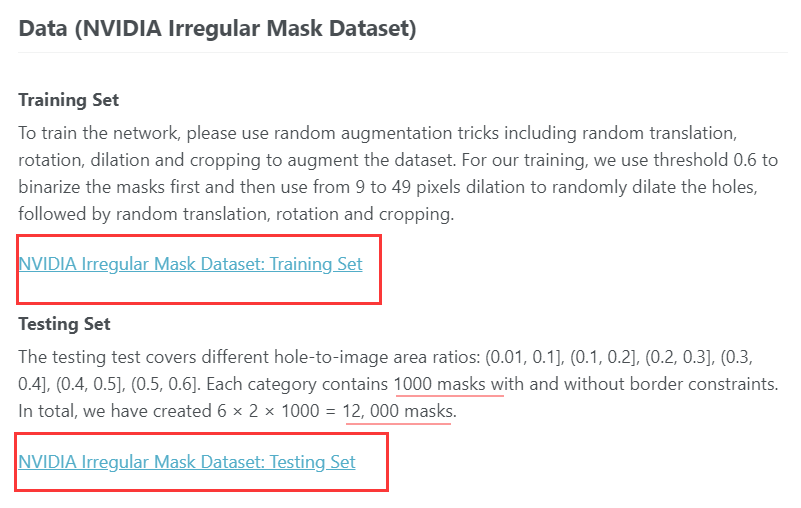 图像修复 mask 下载 | NVIDIA Irregular Mask Dataset | Quick Draw Irregular Mask Dataset | 【有效分享】 |-CSDN博客