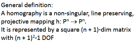 Homography & Projective Geometry_homography 直线-CSDN博客
