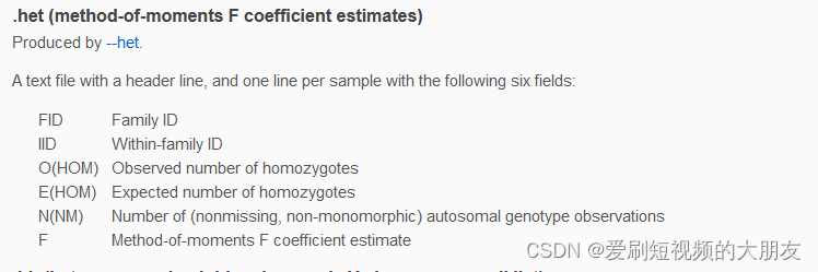 PLINK-GWAS学习6------数据质控之杂合率质控_plink --indep-pairwise-CSDN博客