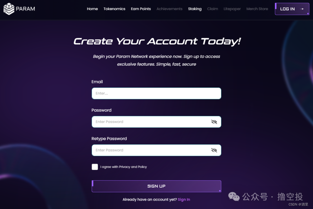Param空投教程_param币-CSDN博客