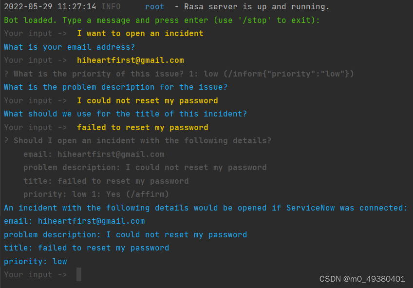Rasa对话机器人之HelpDesk (一)_聊天机器人技术流程图-CSDN博客