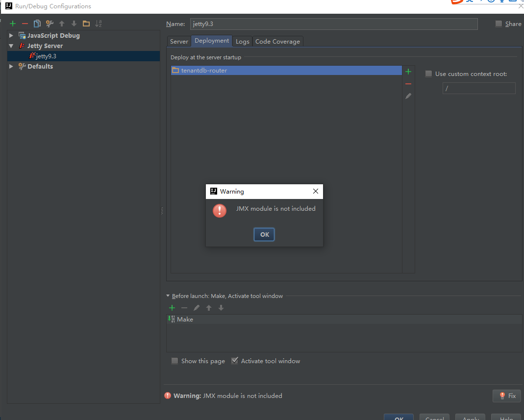 Idea添加Jetty时提示JMX module is not included-CSDN博客