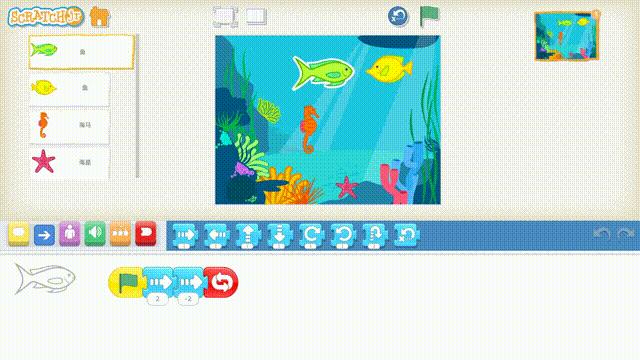 跳妹儿学编程之ScratchJr(六)：第一个ScratchJr程序HelloWorld以及ScratchJr程序如何执行_scratchjr并行和顺序-CSDN博客